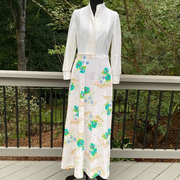 Vintage | Dresses | Vintage 6s 70s Union Label Flower Power Cottagecore ...